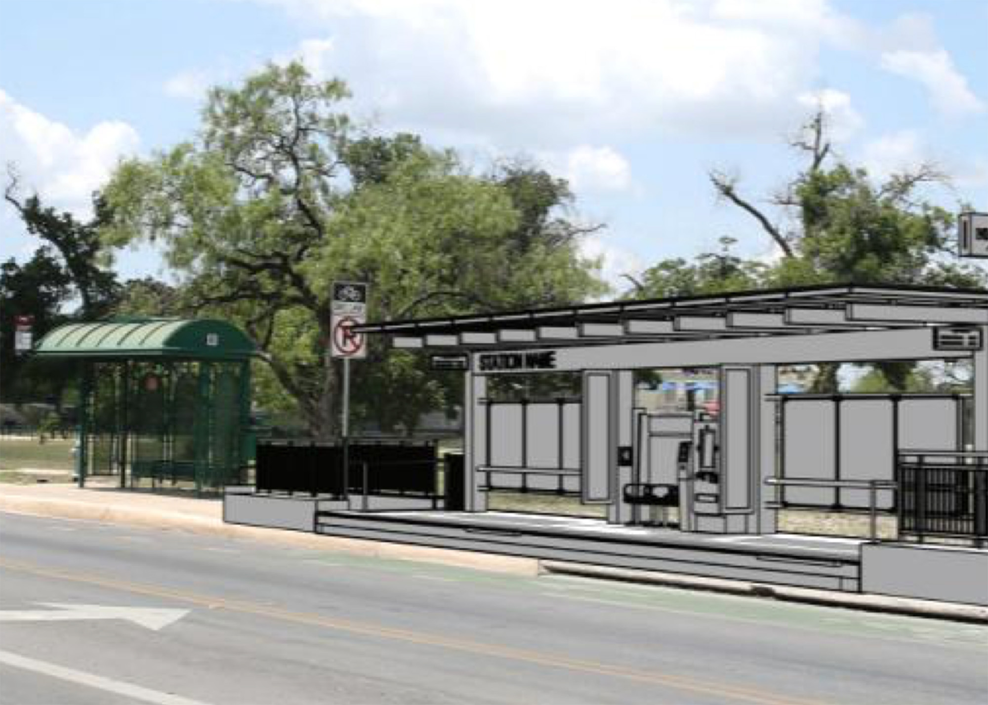 VIA's Green Line bus stops approved by city after design changes